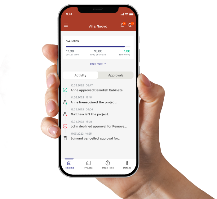 Field Management App for iPhone